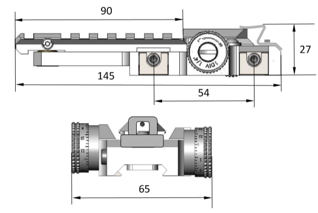 CLICK ADJUSTABLE MOUNT ZEROING BLOCK